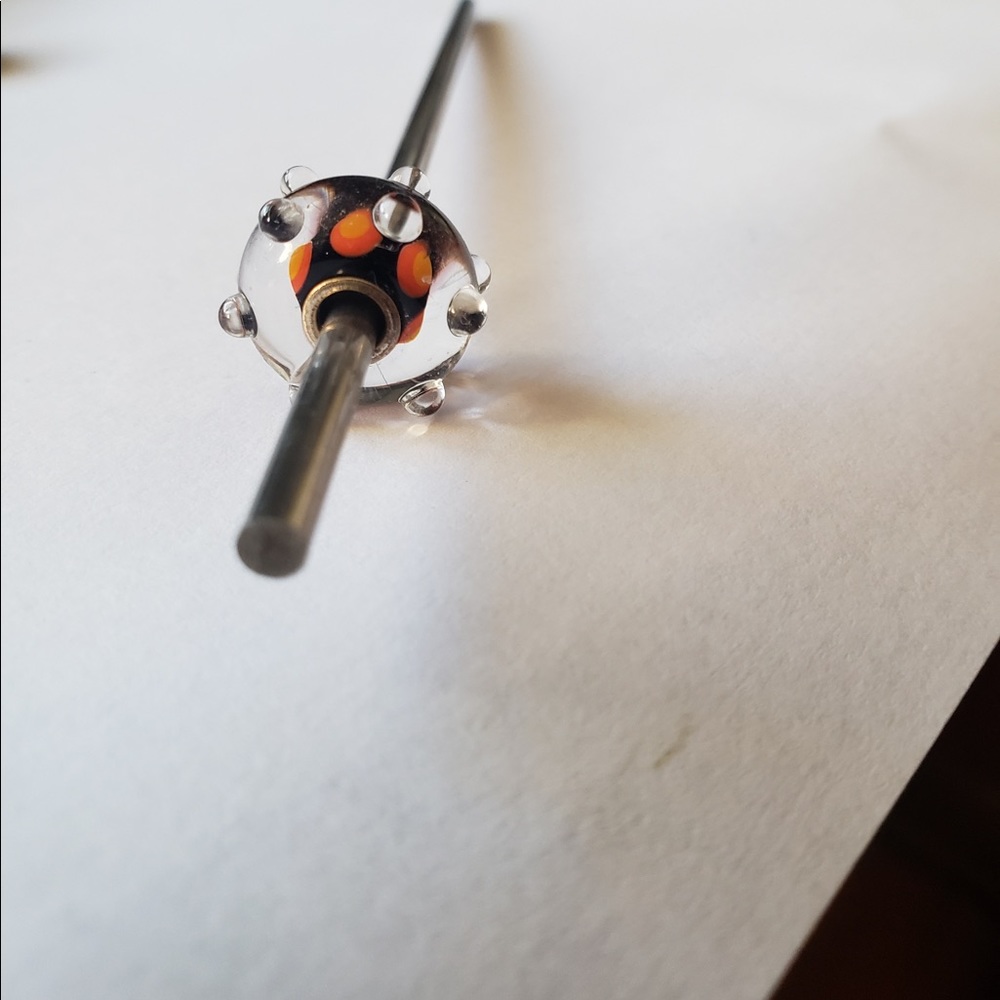 Rare Pumpkin Caterpillar Trollbeads. - Gem
